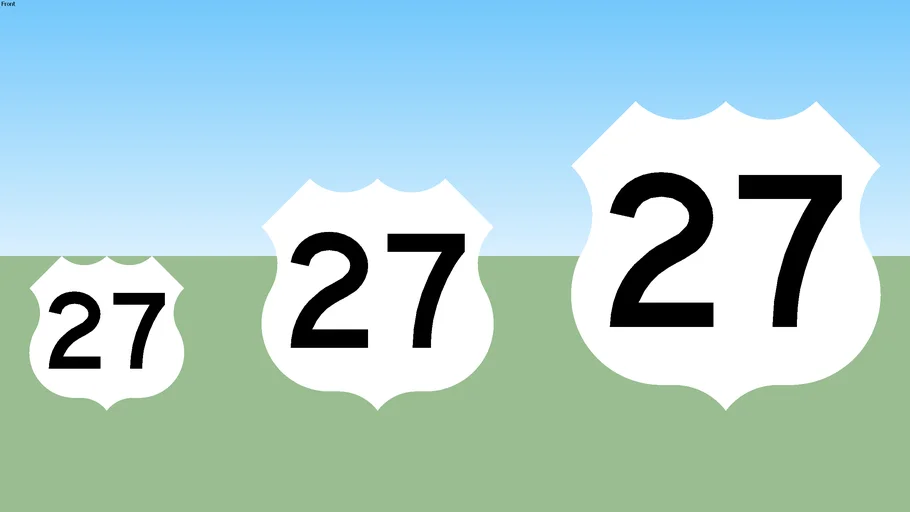 U.S. 27 Sign | 3D Warehouse