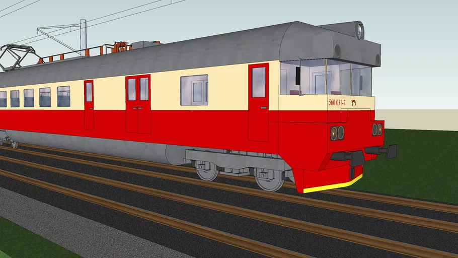 ZSSK 560 EMU old unified paint | 3D Warehouse