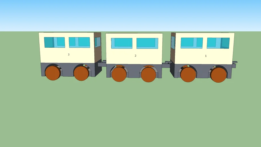 Wagons of train | 3D Warehouse