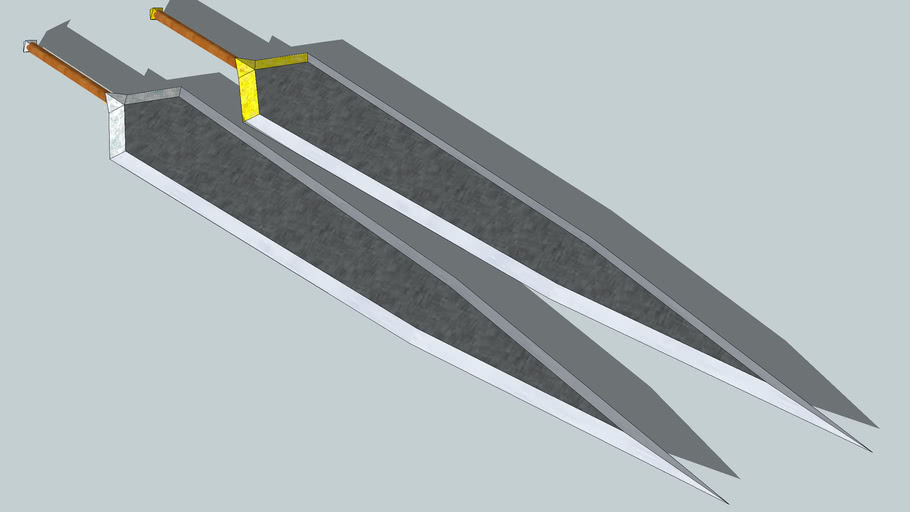 Thick sword pair | 3D Warehouse