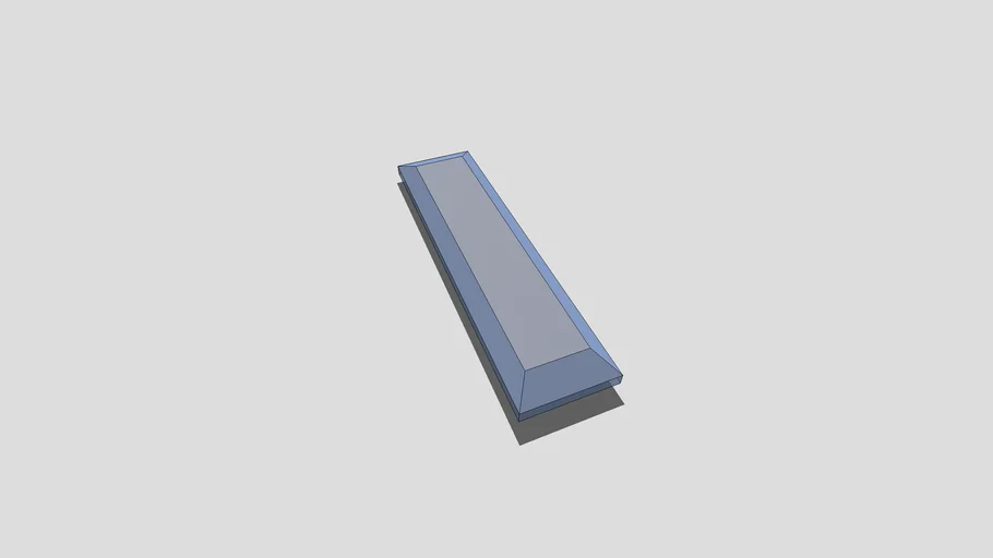 1' x 4' rectangular glass bevel | 3D Warehouse
