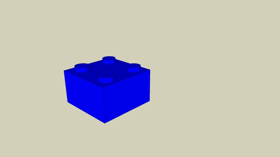 Blue Lego Brick | 3D Warehouse