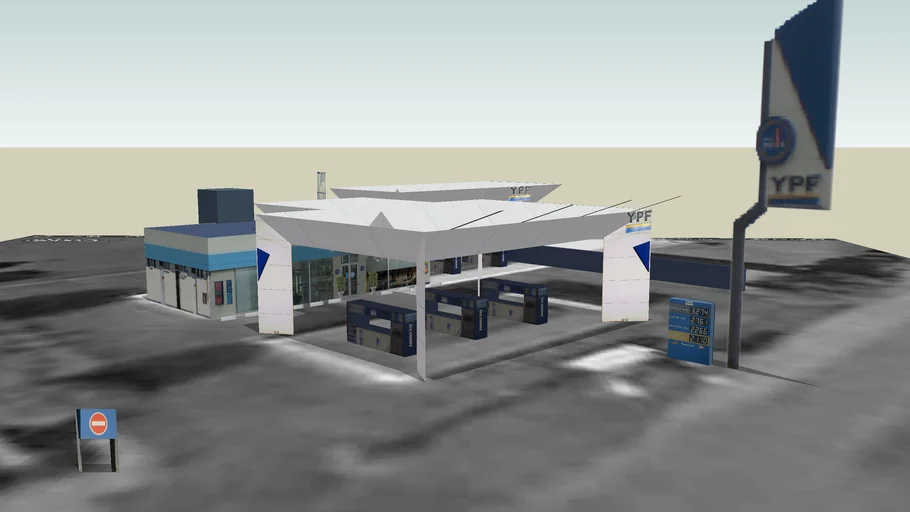 Estacion de Servicio YPF Orlando Luis Crignola ( Los Hornos, La Plata) | 3D Warehouse