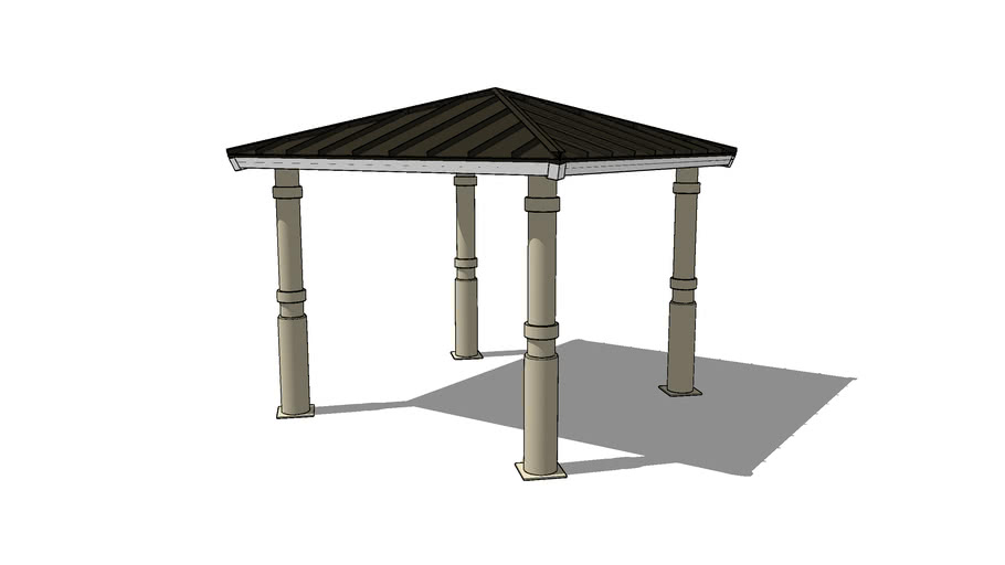 Square - 12' with Round Columns | 3D Warehouse
