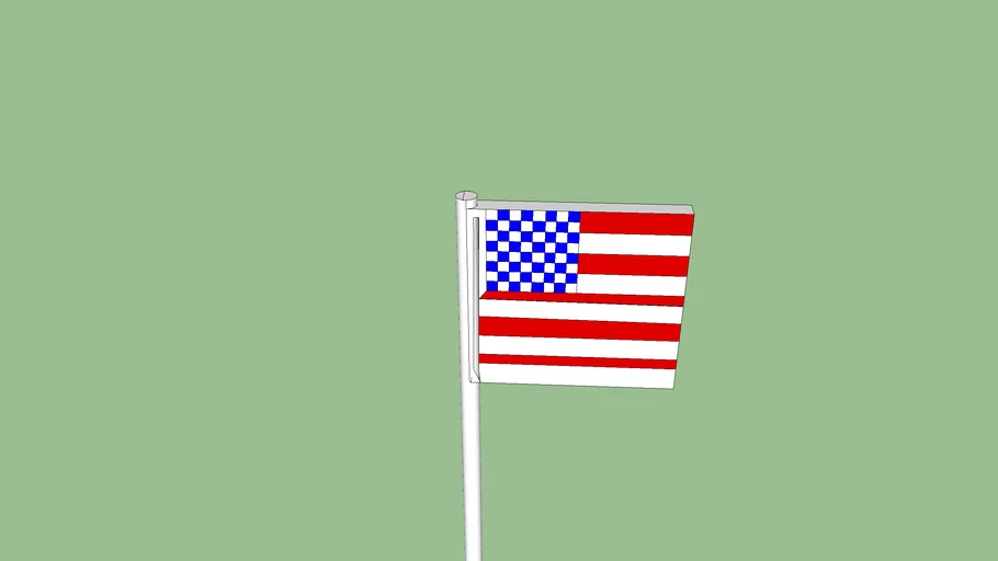 american flag | 3D Warehouse