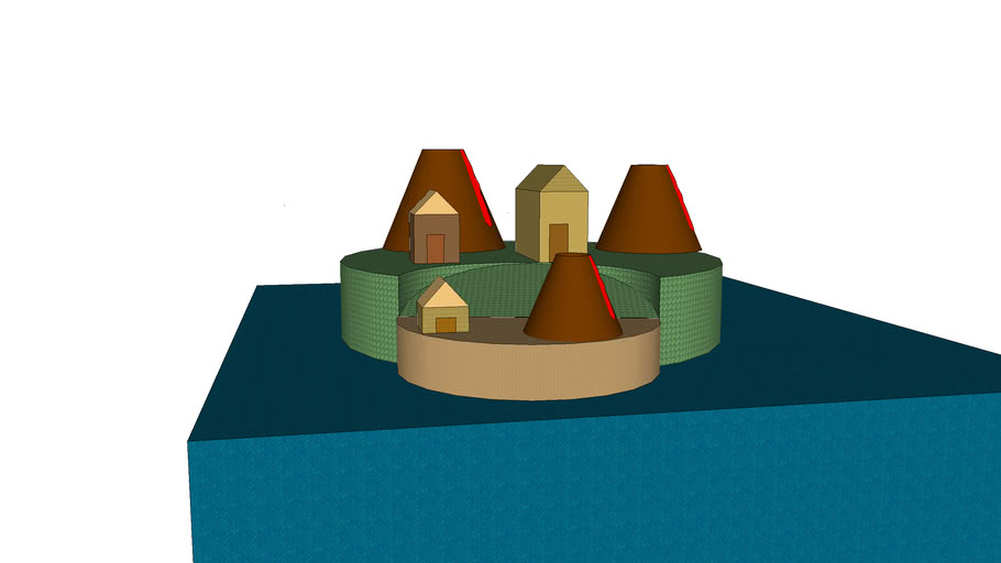 l'ile au trois volcan | 3D Warehouse