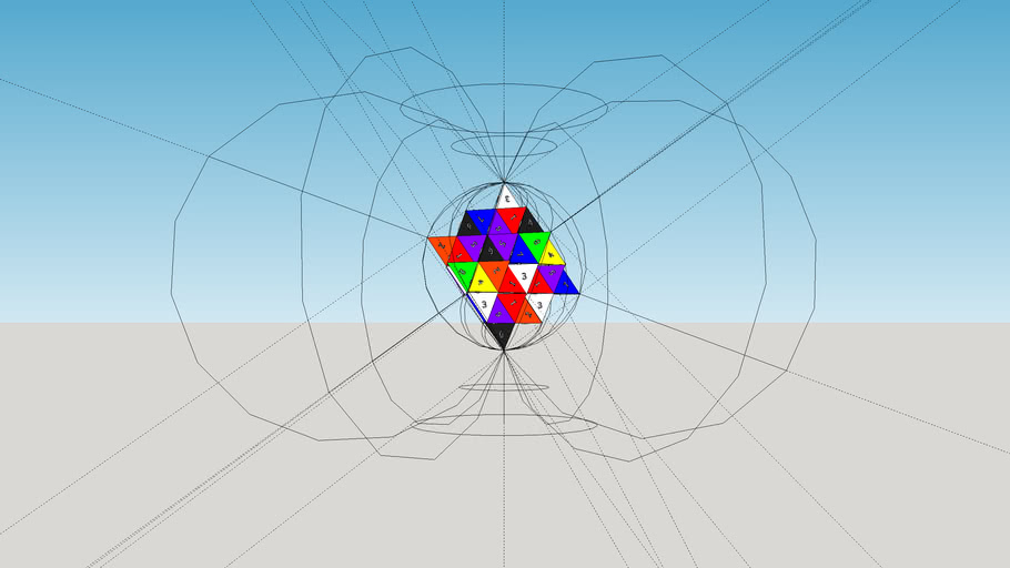 In Progress Dual Torus 64 Tetrahedron vortex based math | 3D Warehouse