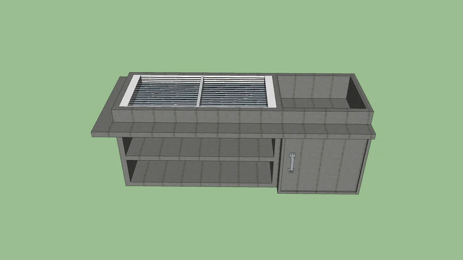 GRILL TABLE KITCHEN | 3D Warehouse