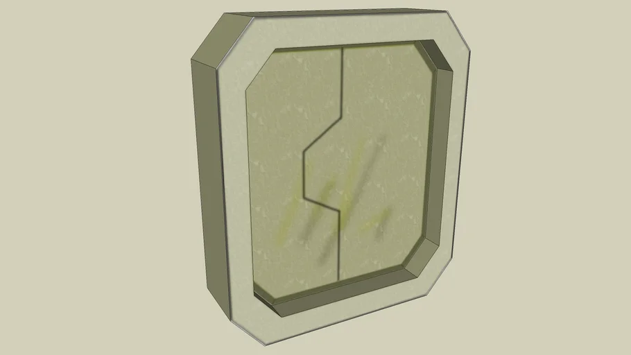 futuristic door style 2 closed | 3D Warehouse