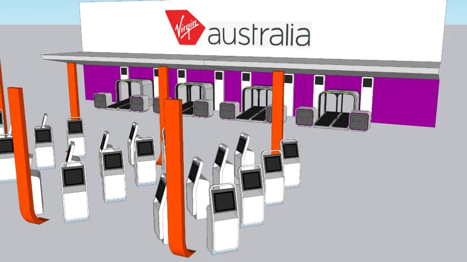 Virgin Australia Check-In | 3D Warehouse