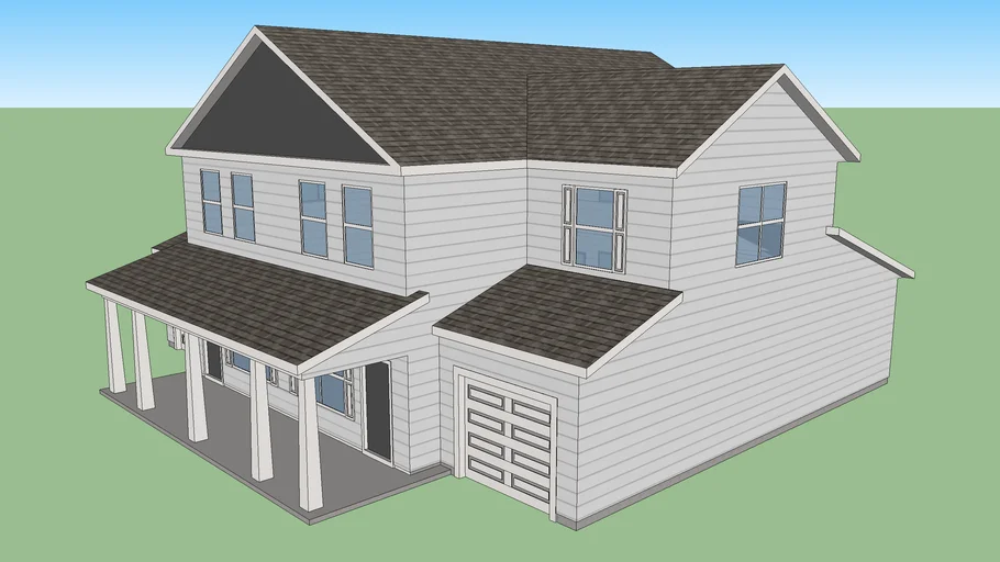 Fort Riley Camp Forsyth Housing 3-Bed Duplex | 3D Warehouse