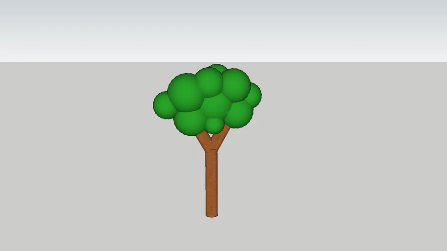 Cartoon tree 3D | 3D Warehouse