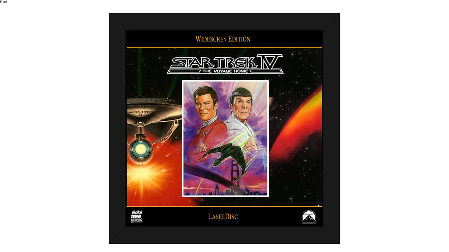 Framed Star Trek IV Laserdisc Cover | 3D Warehouse