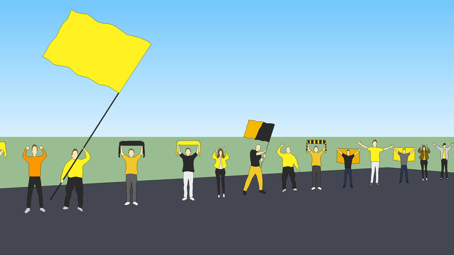 Football fans | 3D Warehouse