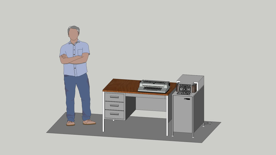 IBM MAGNETC TAPE SELECTRIC TYPEWRITER (MT/ST) - 1964 | 3D Warehouse