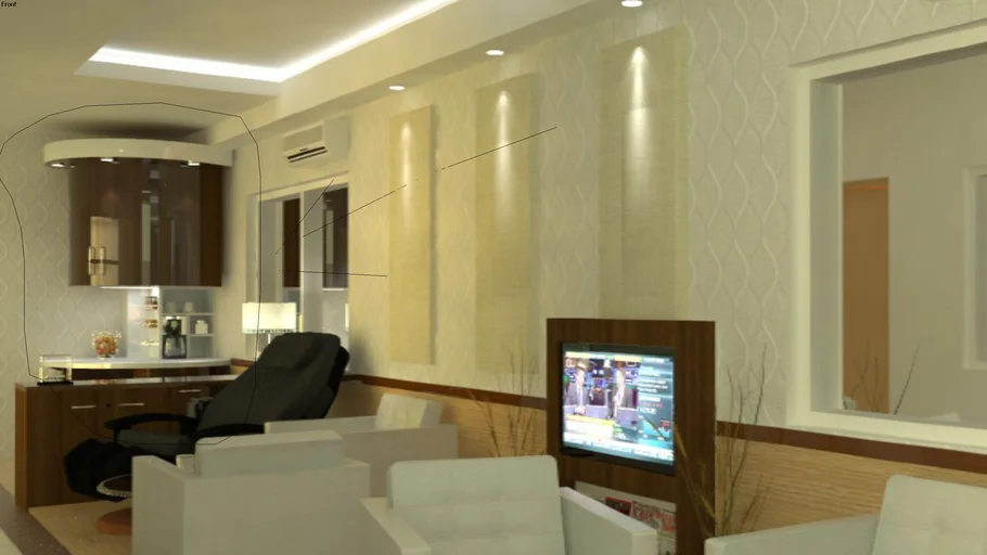 C shape mini kitchen | 3D Warehouse