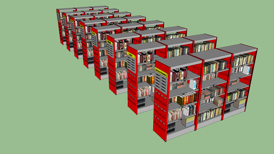 Estante Biblioteca Library 3d Warehouse - vrogue.co