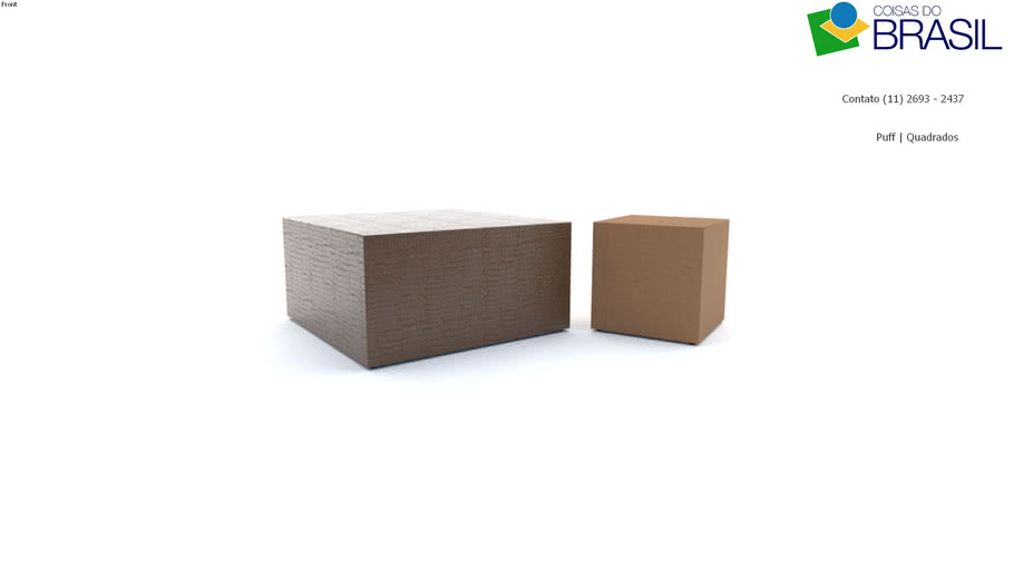 Puffs Quadrados | 3D Warehouse