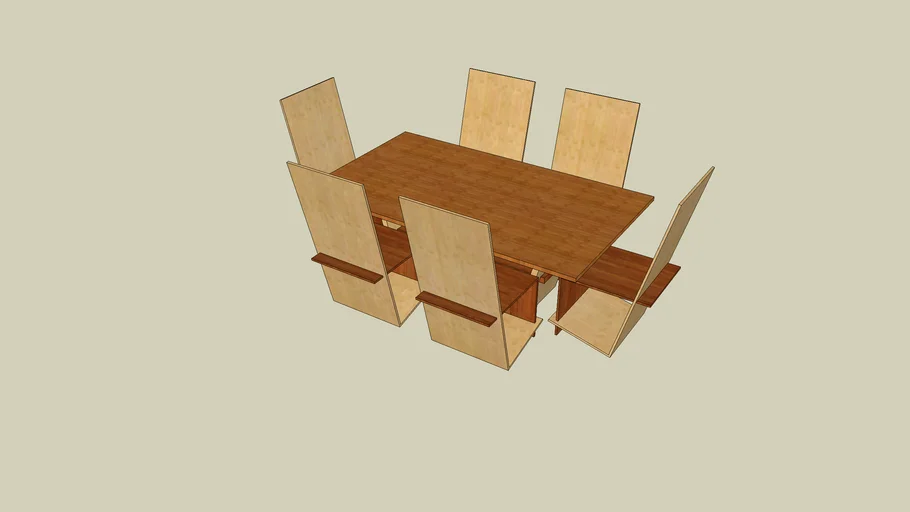 Modern Dining Set | 3D Warehouse