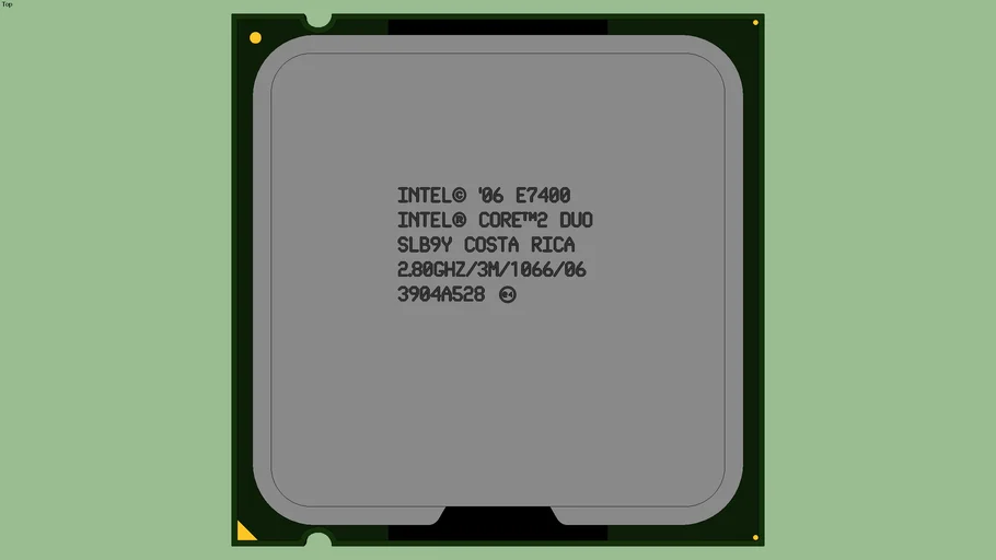 Intel Core2 Duo E7400 (SLB9Y) | 3D Warehouse