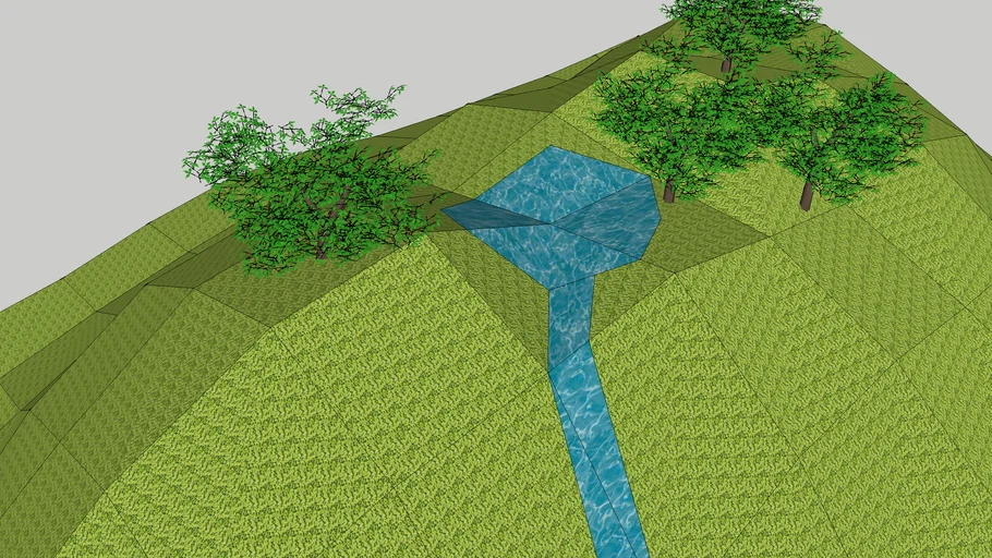 Hill and trees | 3D Warehouse