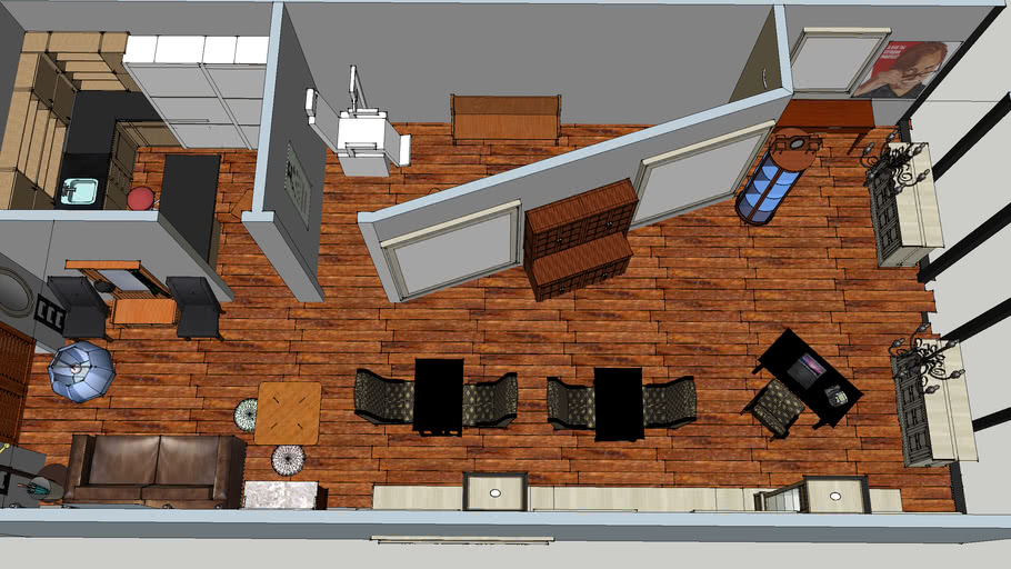 Opticians 2 with custom cabinetry | 3D Warehouse