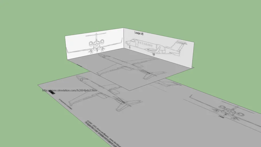 Learjet 45 Blueprints {for 707; 28Kb} | 3D Warehouse