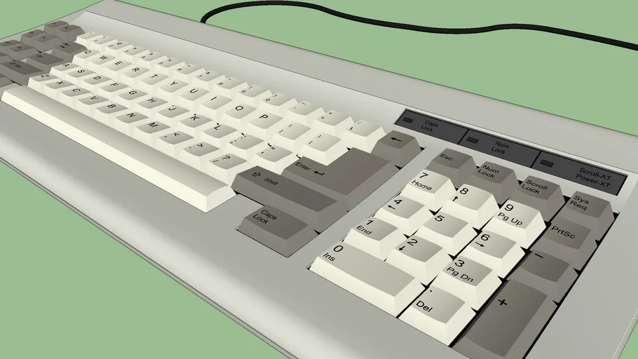 Old AT/XT keyboard | 3D Warehouse