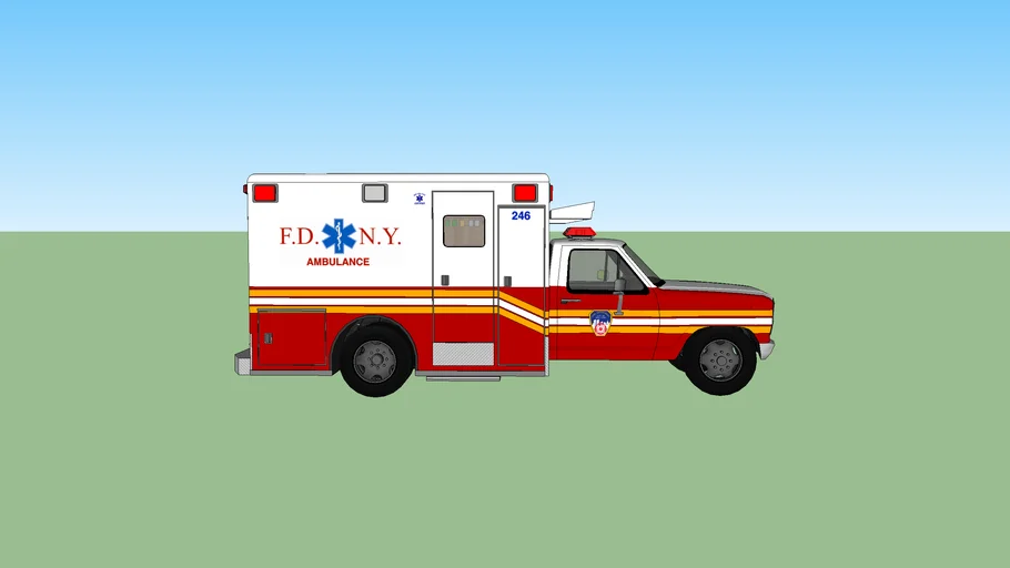 ambulance type l ford f 150 model 1986 | 3D Warehouse