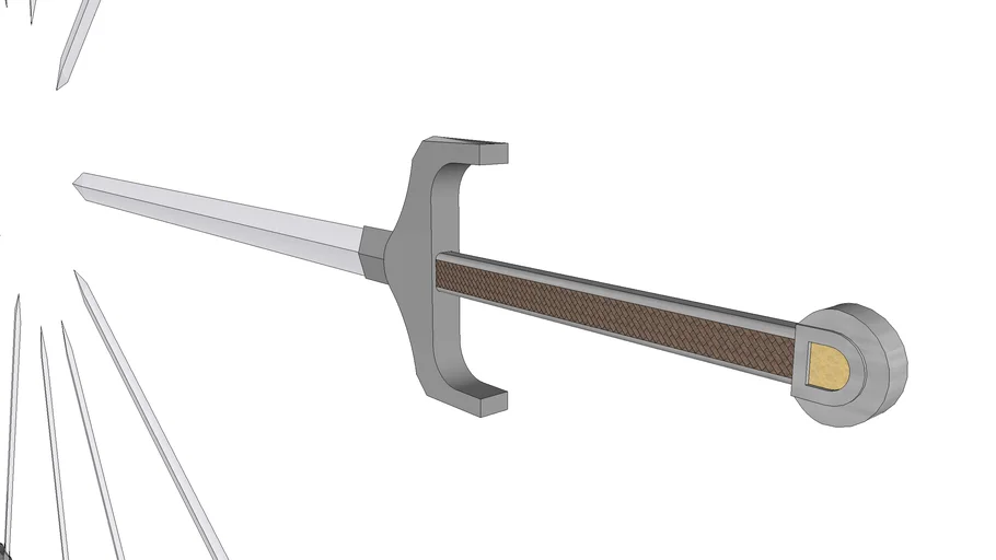 Sword Set - Sketchup Challenge 258 | 3D Warehouse