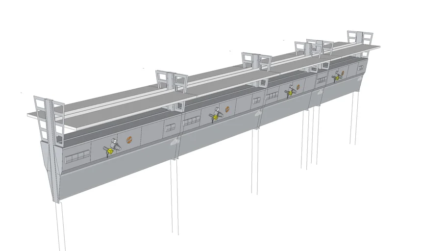 Laboratory Service Spine | 3D Warehouse