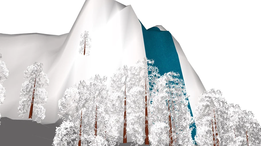 Winter Waterfall | 3D Warehouse