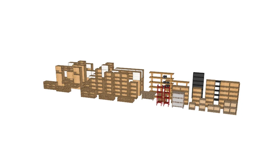 Storage Racks Cabinets | 3D Warehouse