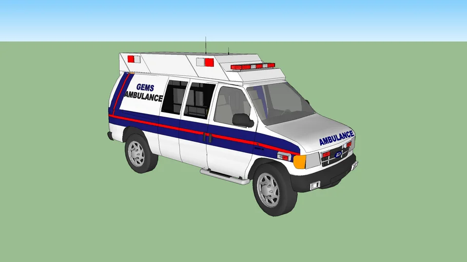 AMBULANCE General EMS Medic 188 | 3D Warehouse