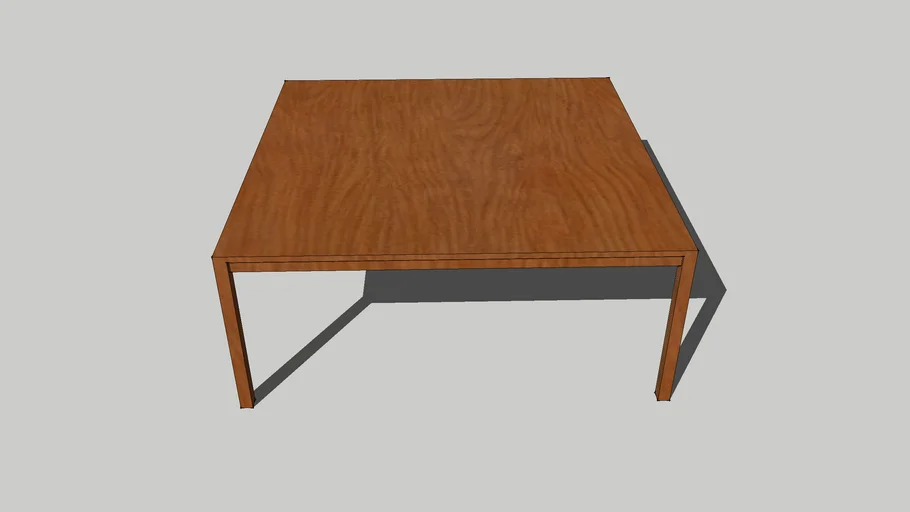 Square Dining Table (6' by 6') | 3D Warehouse