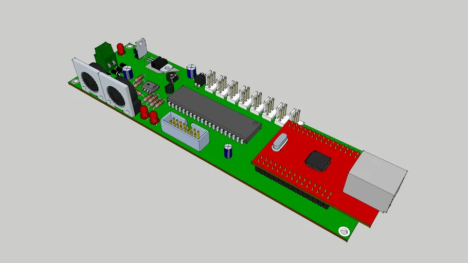 Carte 8 capteurs Midi OSC - Interface-Z | 3D Warehouse