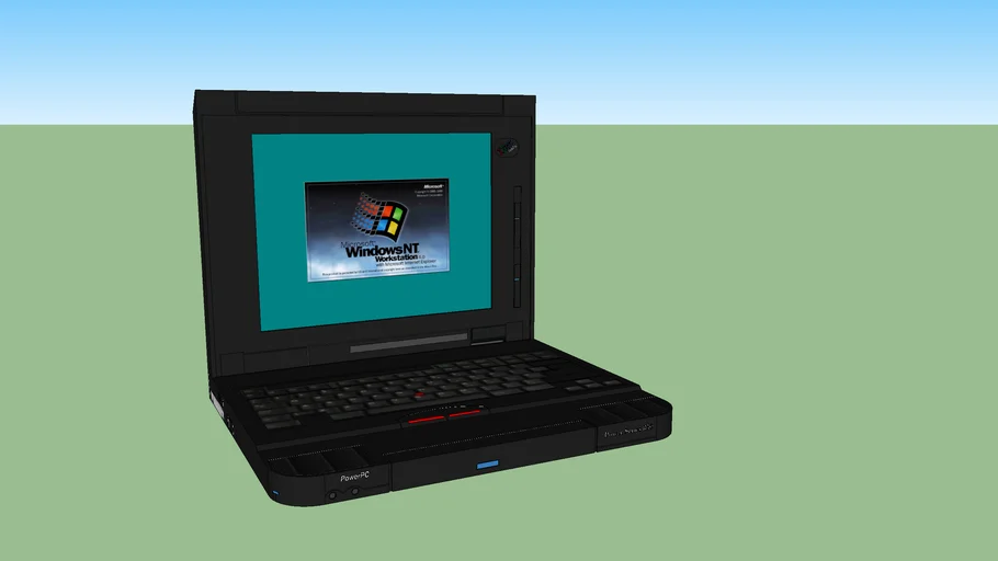 IBM ThinkPad (Power Series 860) laptop computer | 3D Warehouse