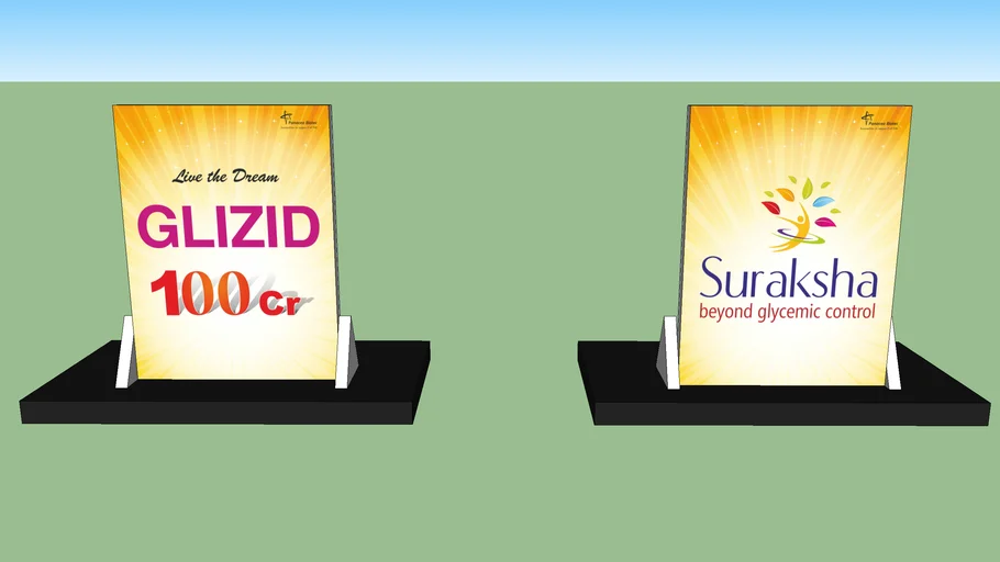 2 panel self standing | 3D Warehouse