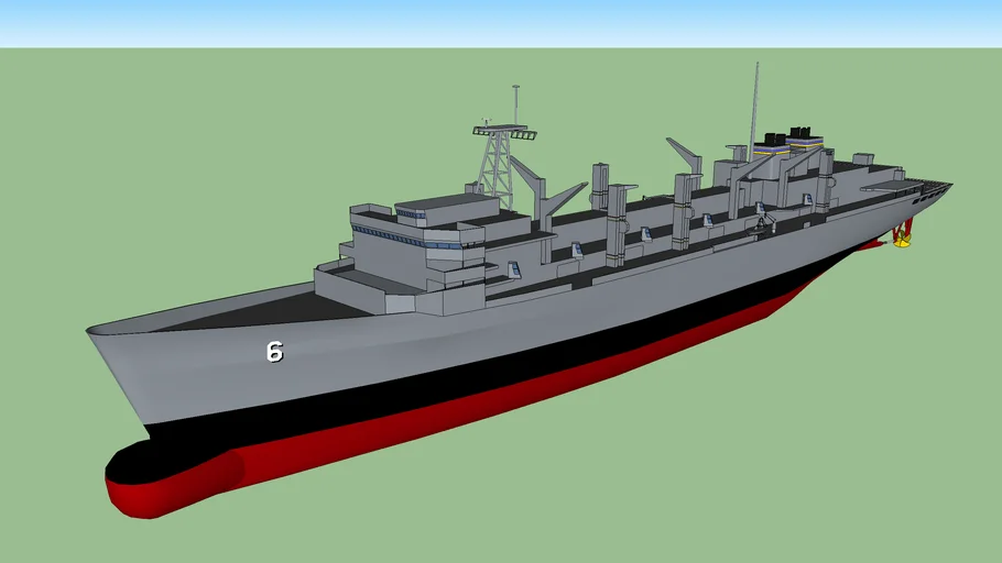 (WIP) T-AOR-6 Supply-class fast combat support ship | 3D Warehouse