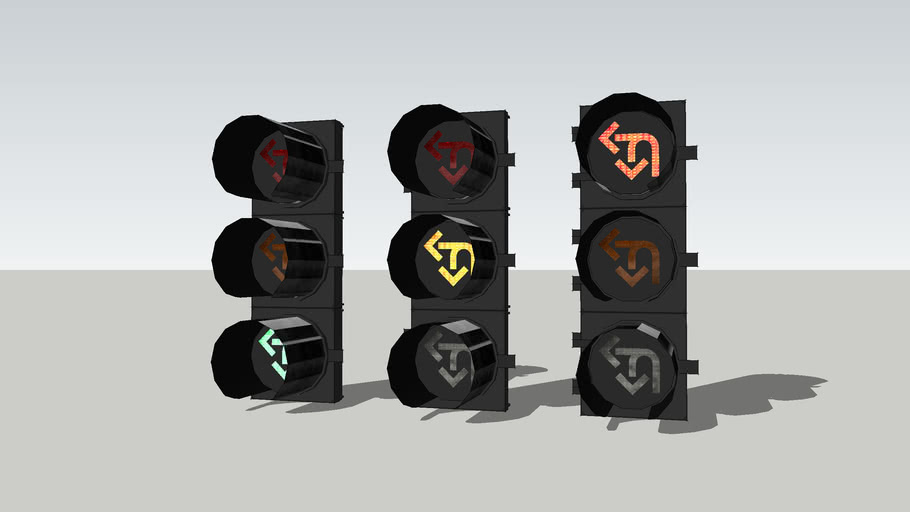 8 inch GE DR4 Left and U-turn signals | 3D Warehouse