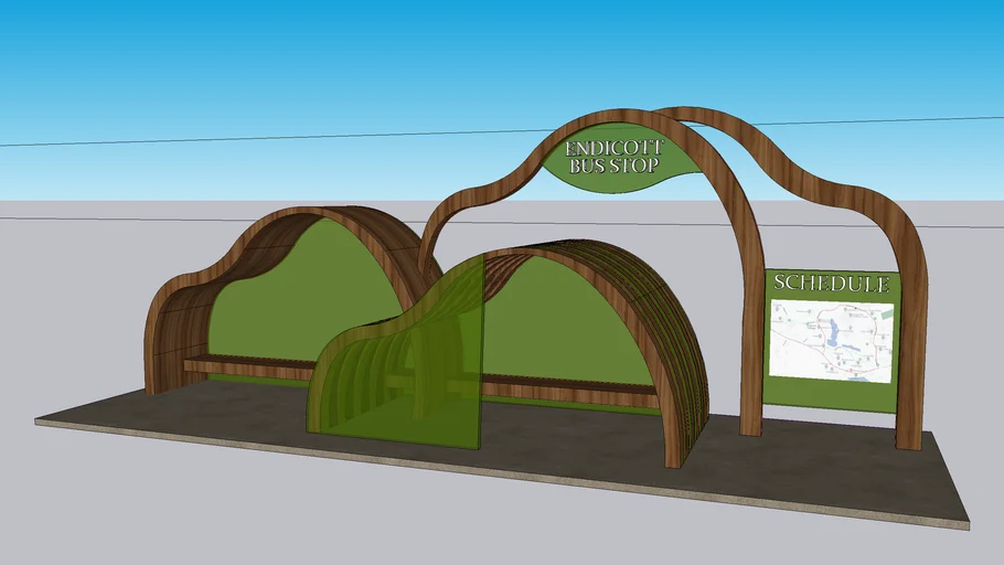 Willow Tree Bus Stop | 3D Warehouse