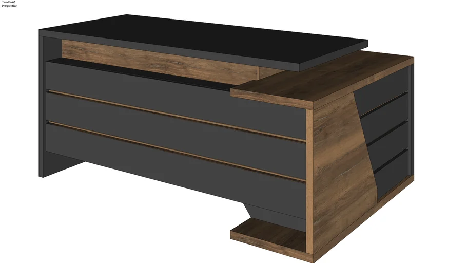 MODERN BUSINESS OFFICE DESK | 3D Warehouse