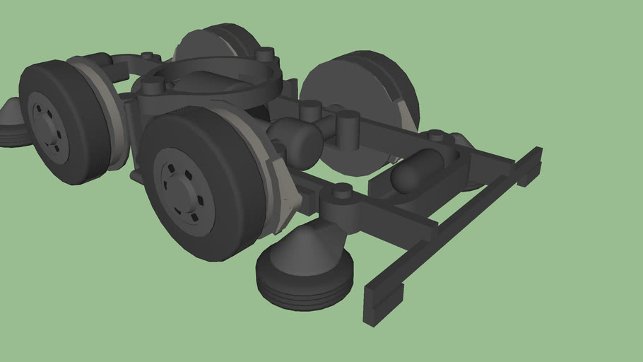 Bogie Métro sur pneumatique MP 89 | 3D Warehouse