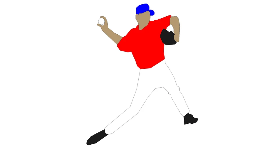 Baseball Pitcher | 3D Warehouse