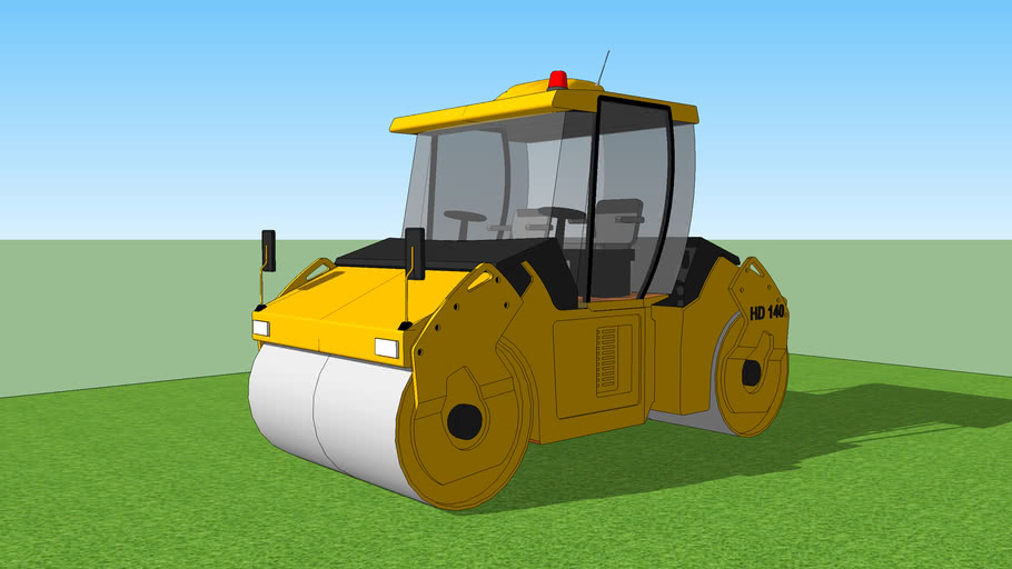 Maquina aplanadora CAT | 3D Warehouse