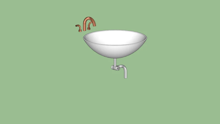 Oval_Sink Bath sink | 3D Warehouse