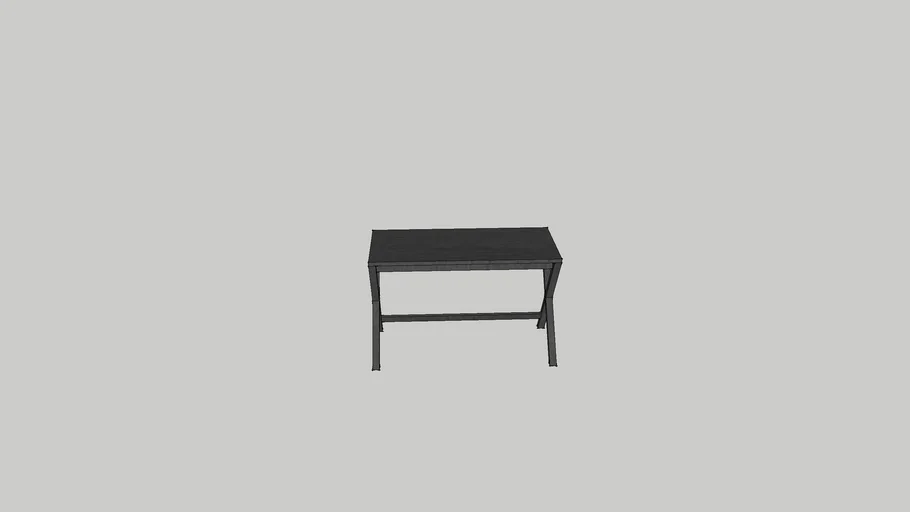 Crate & Barrel Spotlight desk in Black | 3D Warehouse