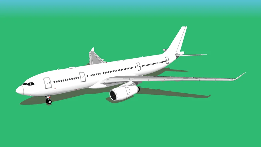 Template - Airbus A330-200 (v.2) | 3D Warehouse