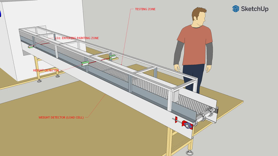 Conveyor Classifying System | 3D Warehouse