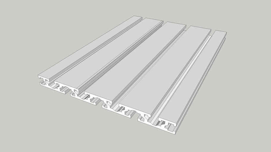 Aluminium extrusion profile System 15180 | 3D Warehouse